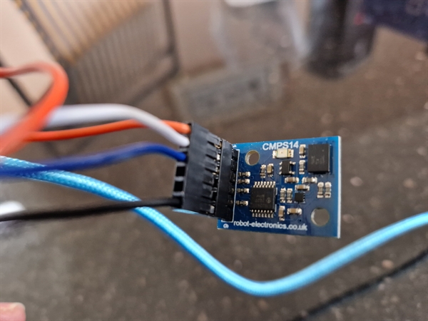 Raspberry Pi Pico W With Cmps14 Compass